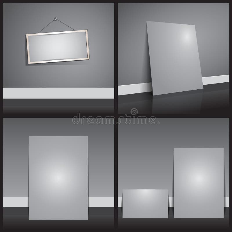 Blank Flyer, Frame, Card and Cover Designs Stock Vector - Illustration ...