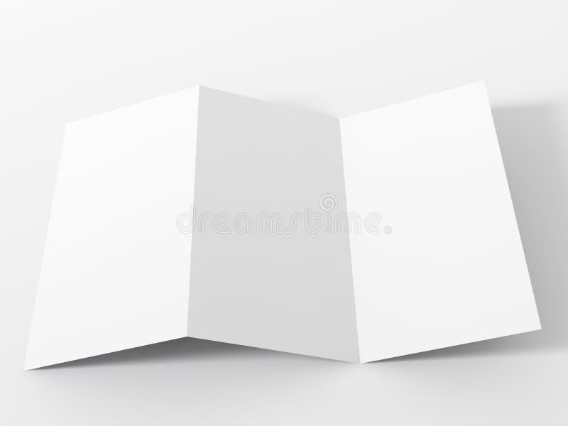 Blank flyer stock illustration. Illustration of folding - 75628225