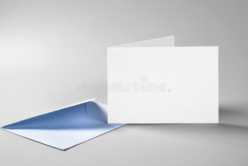 Blank folded card stock image. Image of birthday, thank - 32945521