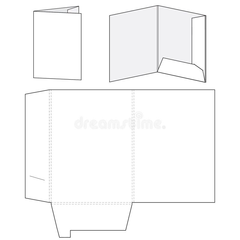 Blank folder template stock vector. Illustration of document - 65414810