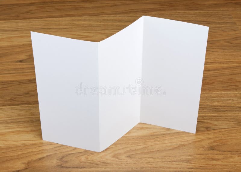 Blank folding page booklet stock image. Image of business - 42701065