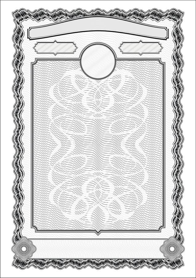 Vertical Certificate Frame with Space for One Seal Black Stock ...