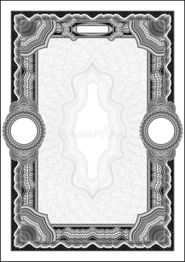 Vertical Certificate Frame with Space for Two Seals Black Stock ...