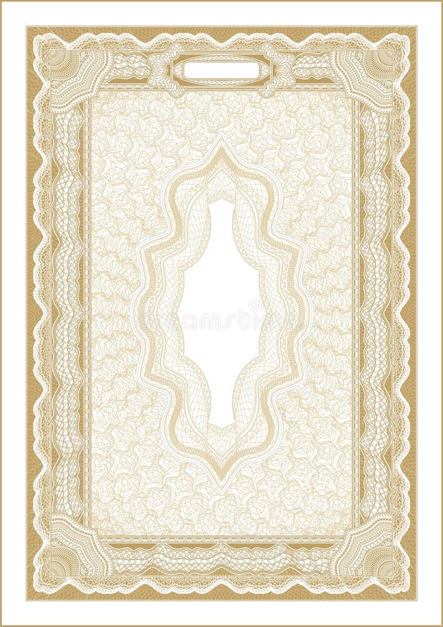 Vertical Frame for Certificates Green Stock Illustration - Illustration ...