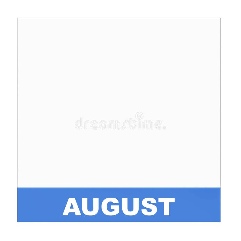 Blank August 2022 A4 Printable Calendar. Cute Simple Planner Sheet for ...