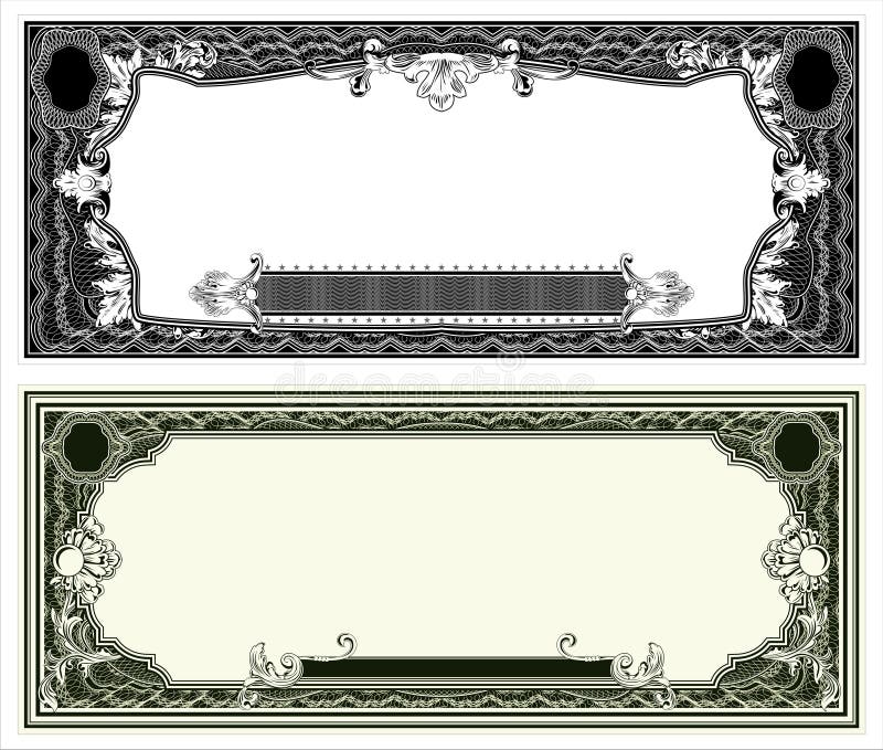 Banknote Blank Layout Stock Illustrations – 1,041 Banknote Blank Layout ...