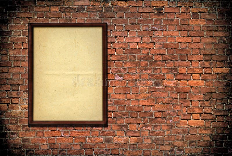 Blank frame stock image. Image of backdrop, band, brick - 16487741
