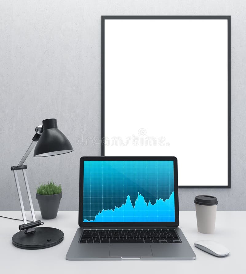 Blank frame in the table stock illustration. Illustration of ...