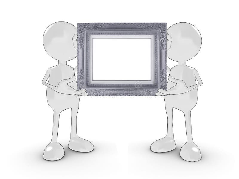 Blank frame characters stock illustration. Illustration of metal - 11273780