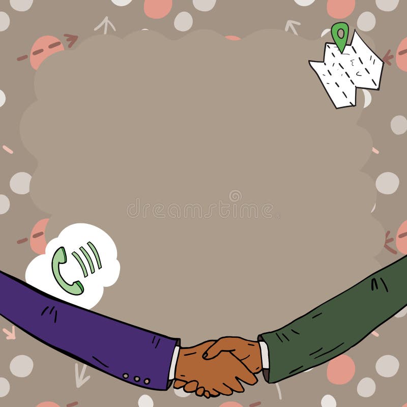 Blank Frame Decorated with Communication Harmony Symbols. Empty Poster ...