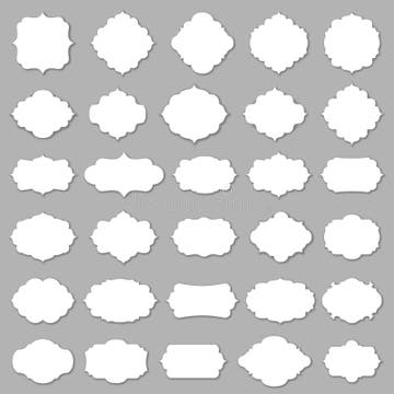 Blank Notice Labels Stock Illustrations – 920 Blank Notice Labels Stock ...