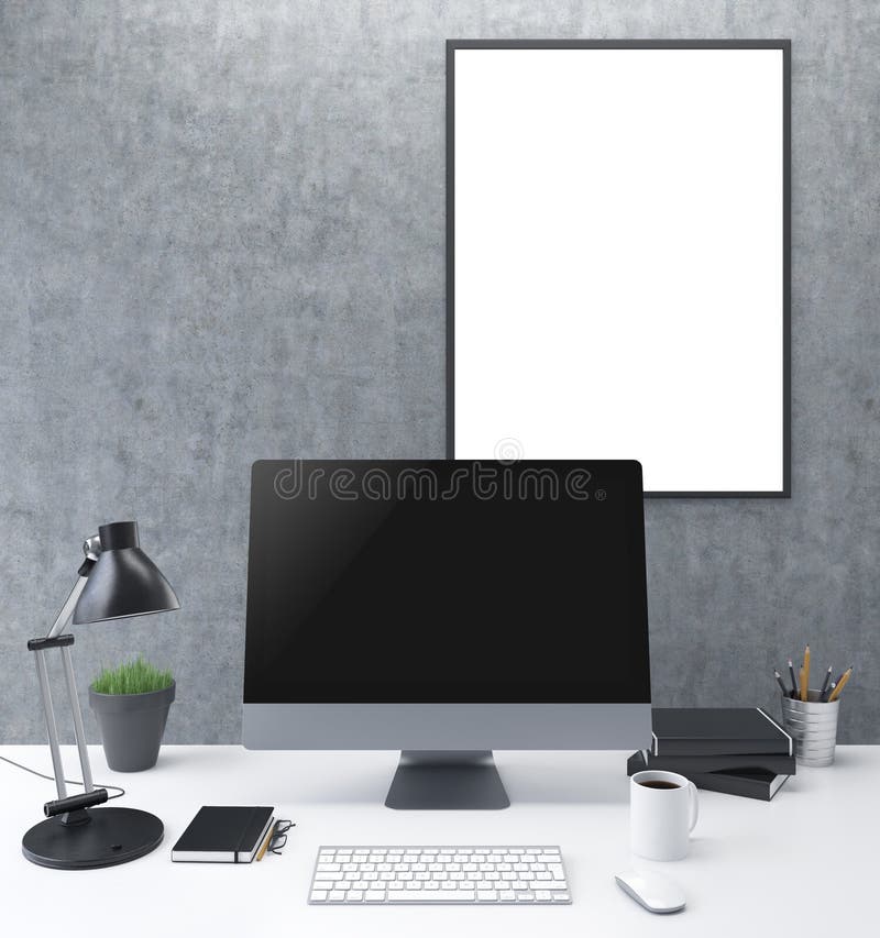 Blank frame in the table stock illustration. Illustration of ...