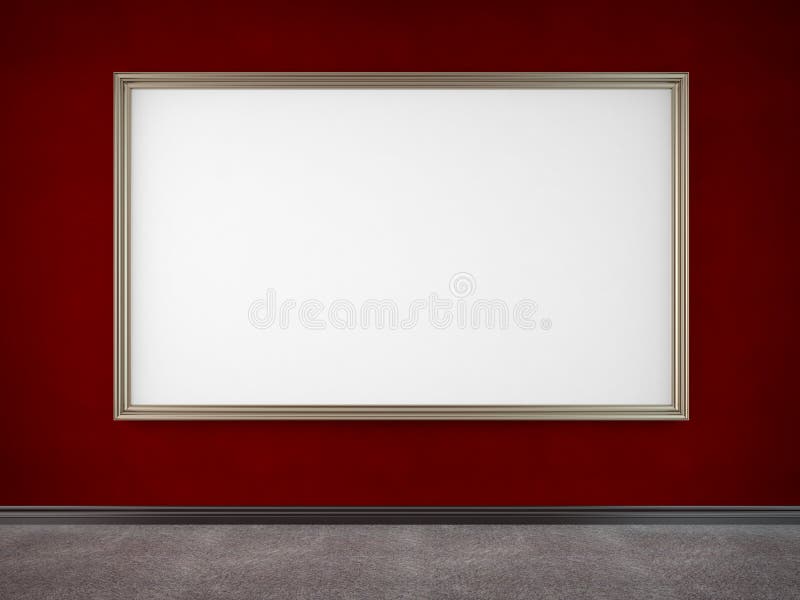 Red gallery stock photo. Image of realistic, architecture - 29727844