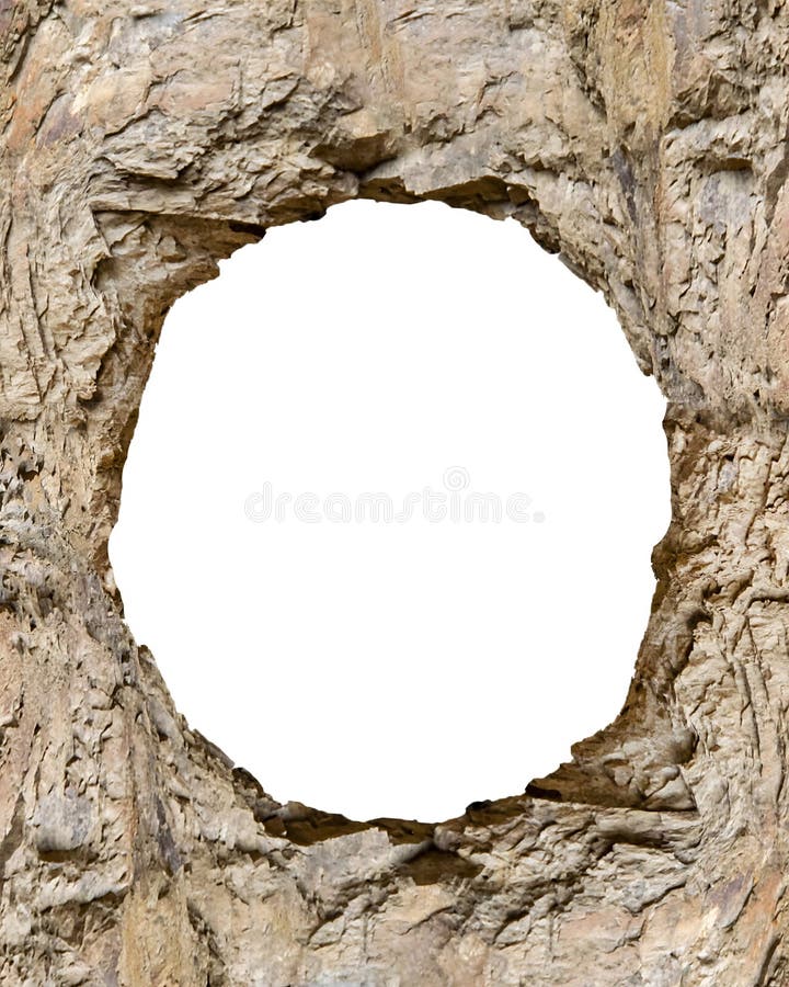 Blank Frame with Rounded Rocky Mountain Borders Stock Photo - Image of ...