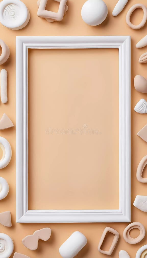 A Blank Frame Sits at the Center, Surrounded by an Array of Play Doh ...