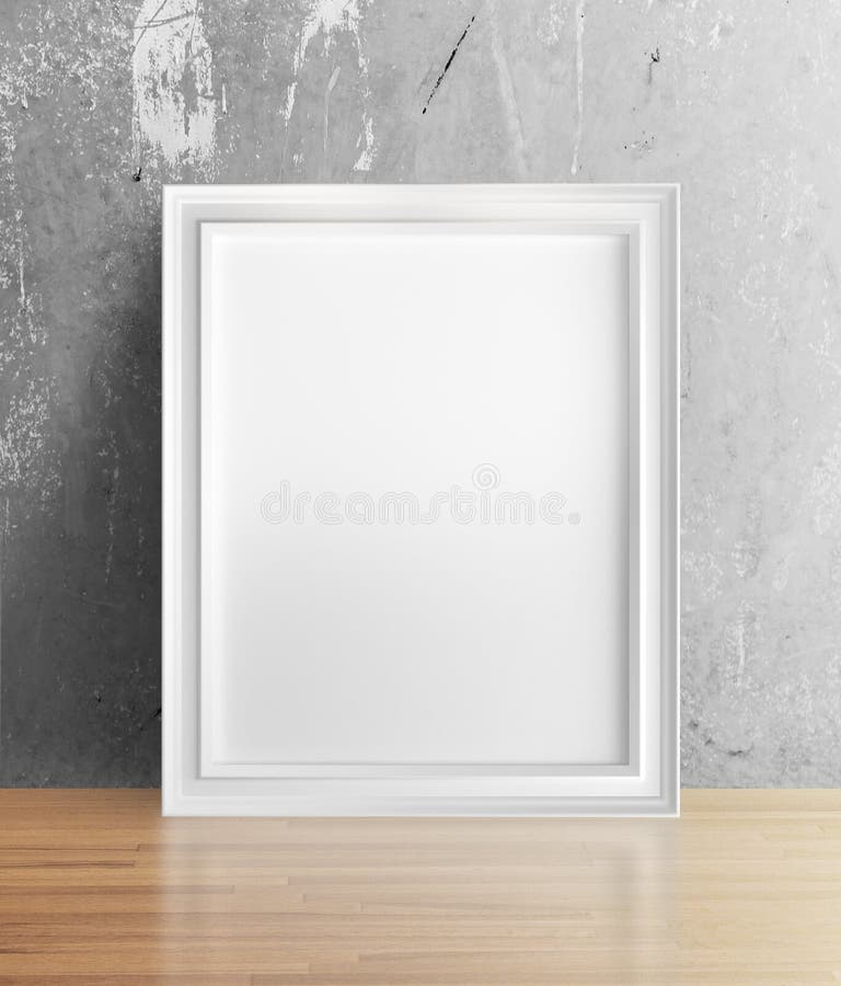 Blank frame stock photo. Image of cement, closeup, indoors - 41981944