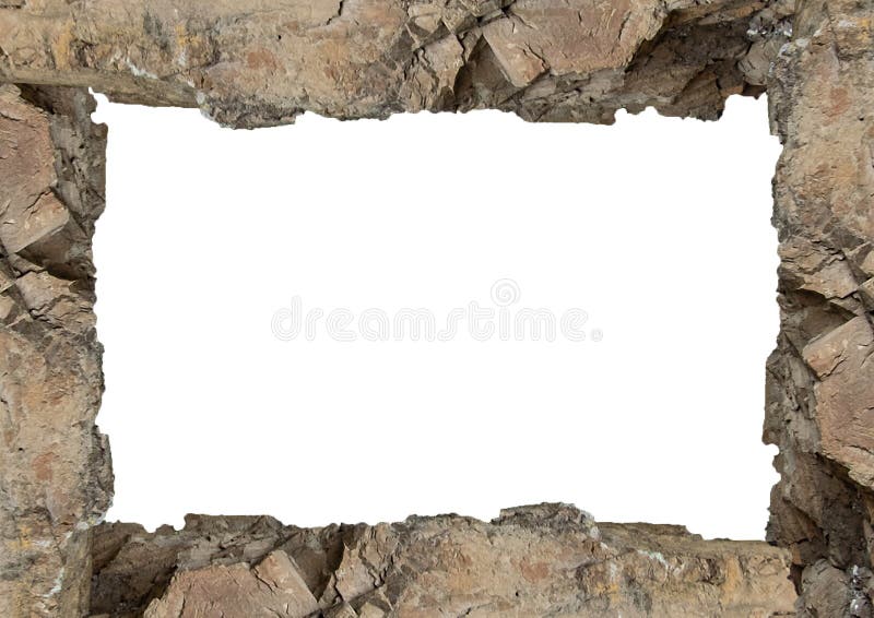 Blank Frame Wit Rocky Mountains Borders Stock Photo - Image of ...
