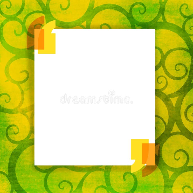Blank Frame for Your Message. Stock Illustration - Illustration of ...