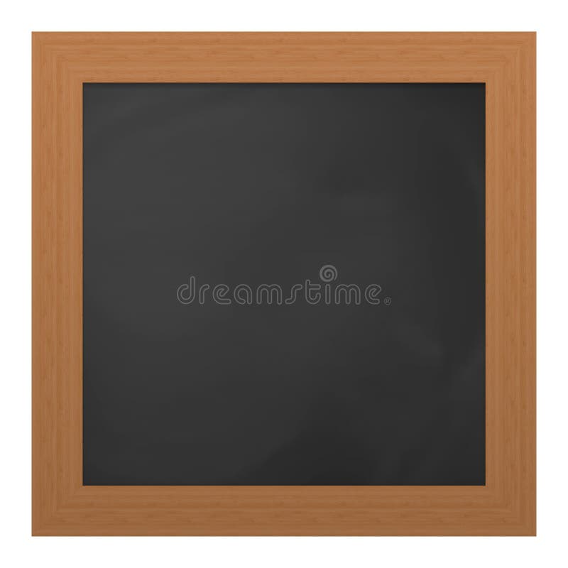 Blank Framed Chalkboard - Digital 3D Illustration Stock Illustration ...
