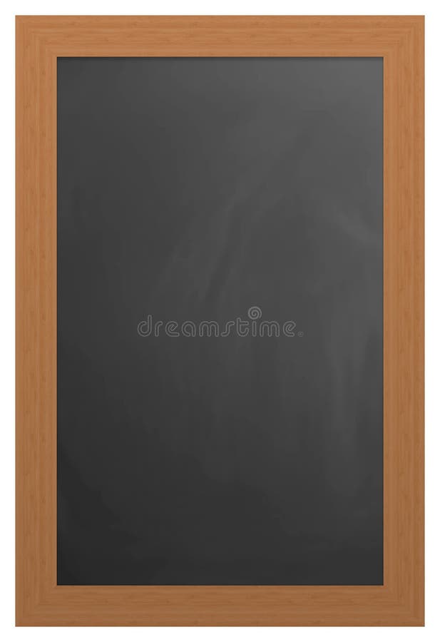 Blank Framed Chalkboard - Digital 3D Illustration Stock Illustration ...