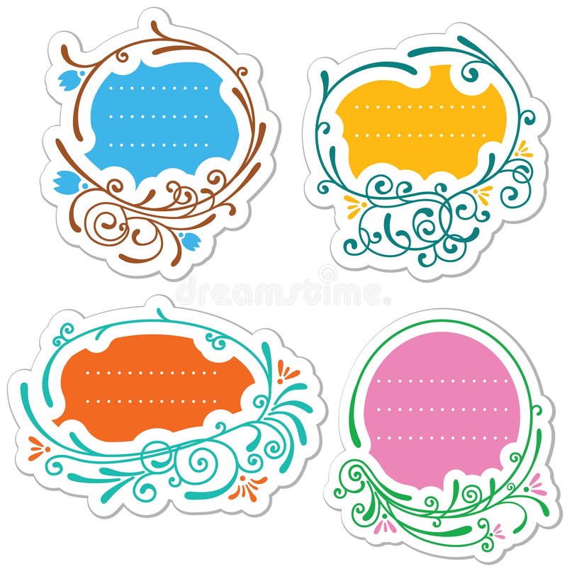 Blank frames stock vector. Illustration of cartoon, bookplate - 14525653