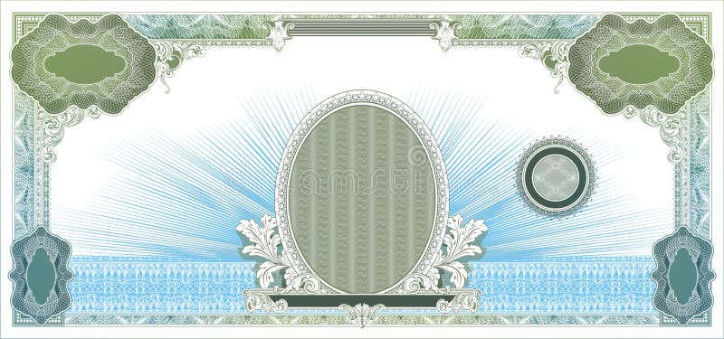 Blank for Game Banknotes Vector Stock Vector - Illustration of corel ...