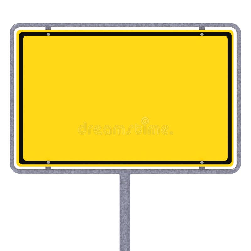 Blank German City Limits Sign Stock Illustration - Illustration of ...