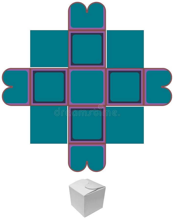 Box with waves (cube) stock vector. Illustration of souvenir - 246941209