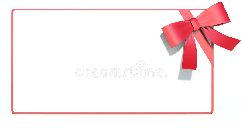 Red Bow ribbons border stock image. Image of collection - 17393337