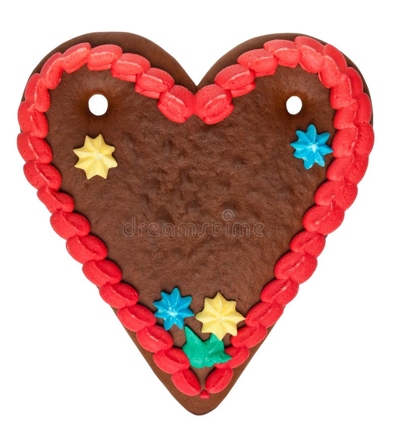 Gingerbread Heart (Lebkuchenherz) I Love You Stock Image - Image of ...