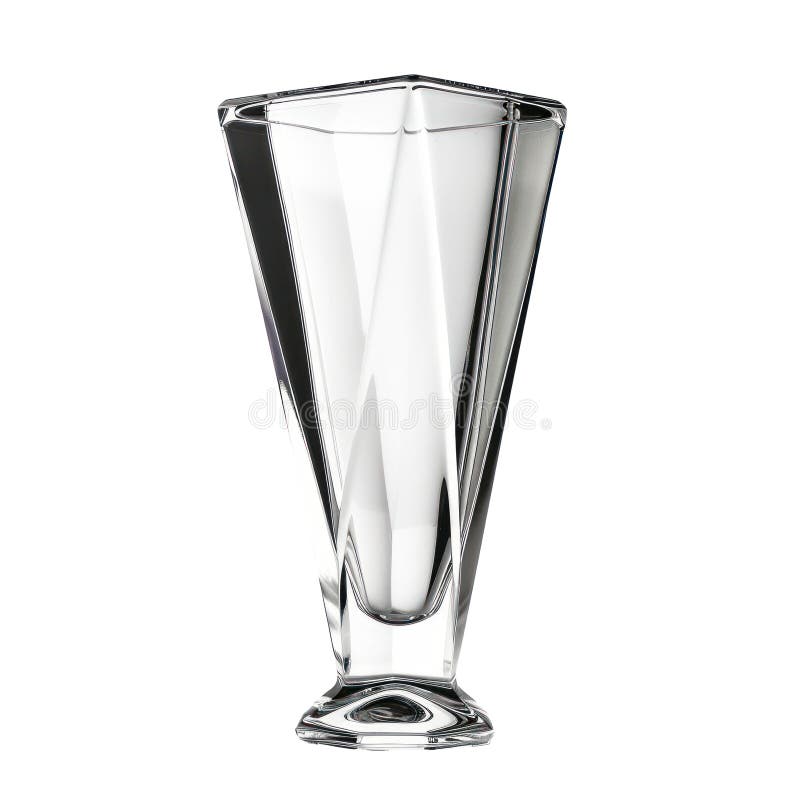 Blank Glass Trophy Crystal Side View Isolate Stock Photo - Illustration ...