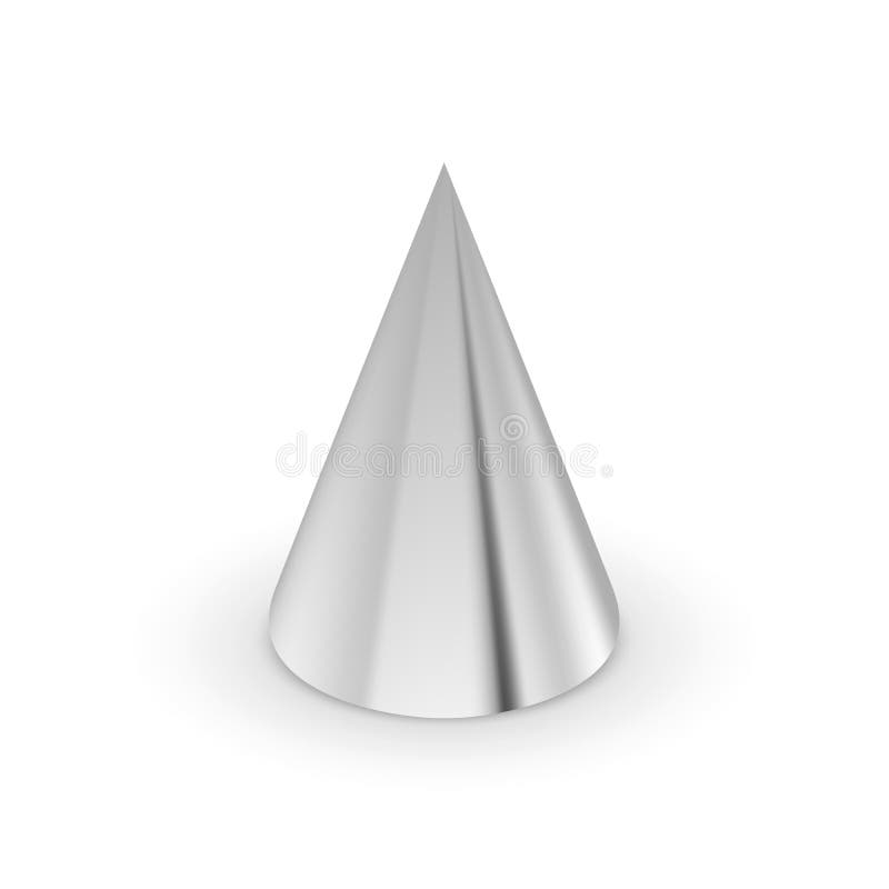 Metal Cone Shiny Brushed Texture Stock Illustration - Illustration of ...