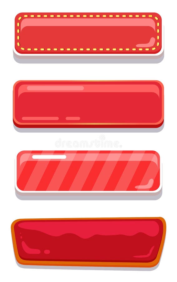 Editable Navigation Buttons - Vector Stock Vector - Illustration of ...