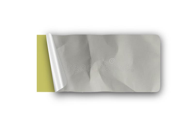Blank Glued Paper Sticker Tag Label Texture Stock Illustration ...