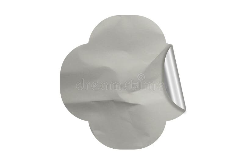 Blank Glued Paper Sticker Tag Label Texture Stock Illustration ...