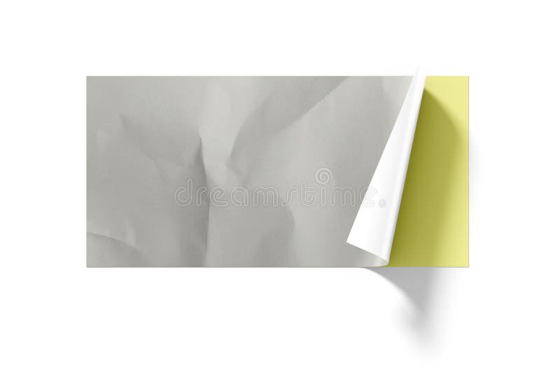 Blank Glued Paper Sticker Tag Label Texture Stock Illustration ...