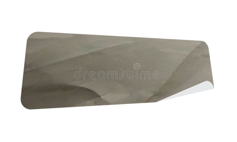 Blank Glued Paper Sticker Tag Label Texture Stock Illustration ...