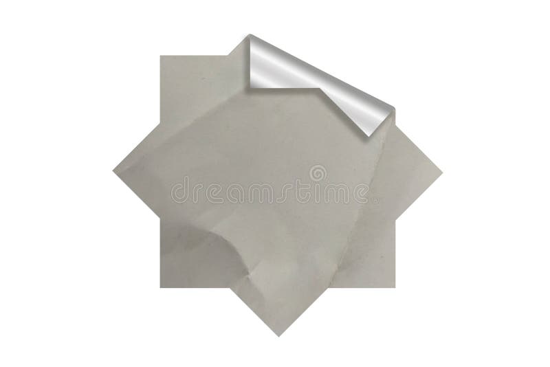 Blank Glued Paper Sticker Tag Label Texture Stock Illustration ...
