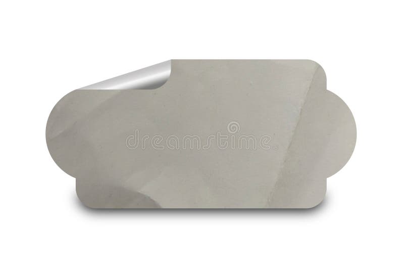 Blank Glued Paper Sticker Tag Label Texture Stock Illustration ...
