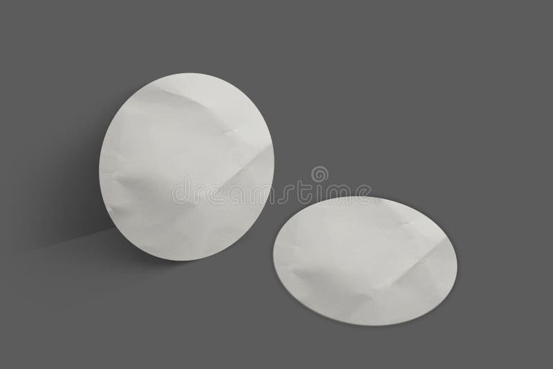 Blank Glued Paper Sticker Tag Label Texture Set Stock Illustration ...