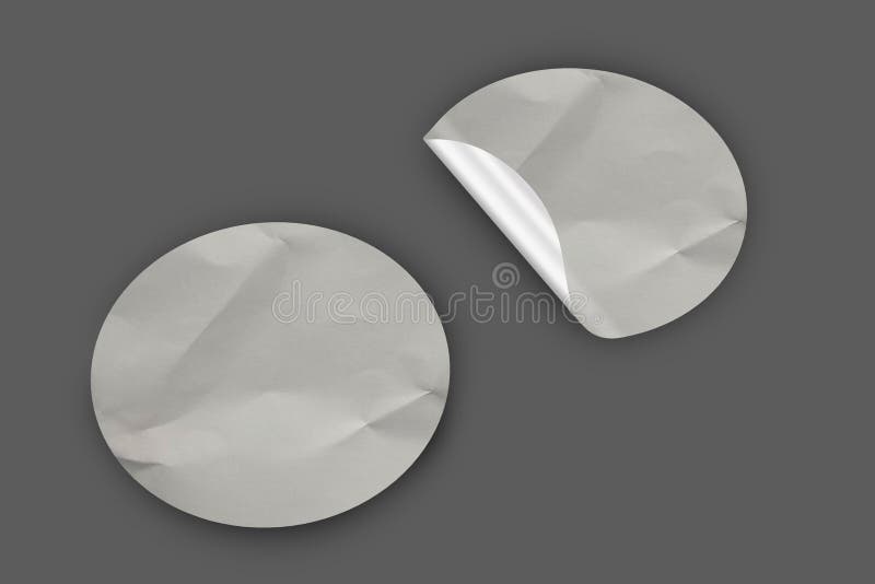 Blank Glued Paper Sticker Tag Label Texture Set Stock Illustration ...