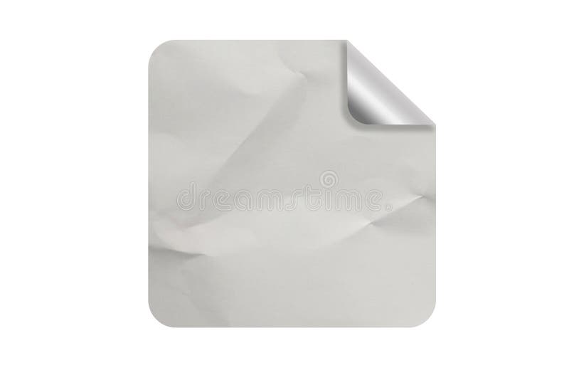 Blank Glued Paper Sticker Tag Label Texture Stock Illustration ...
