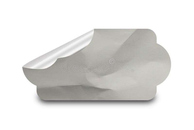 Blank Glued Paper Sticker Tag Label Texture Stock Illustration ...