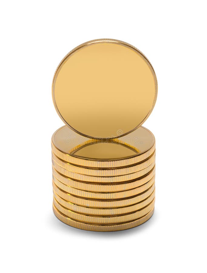 Blank Gold Coin stock photo. Image of metal, money, medal - 90647132