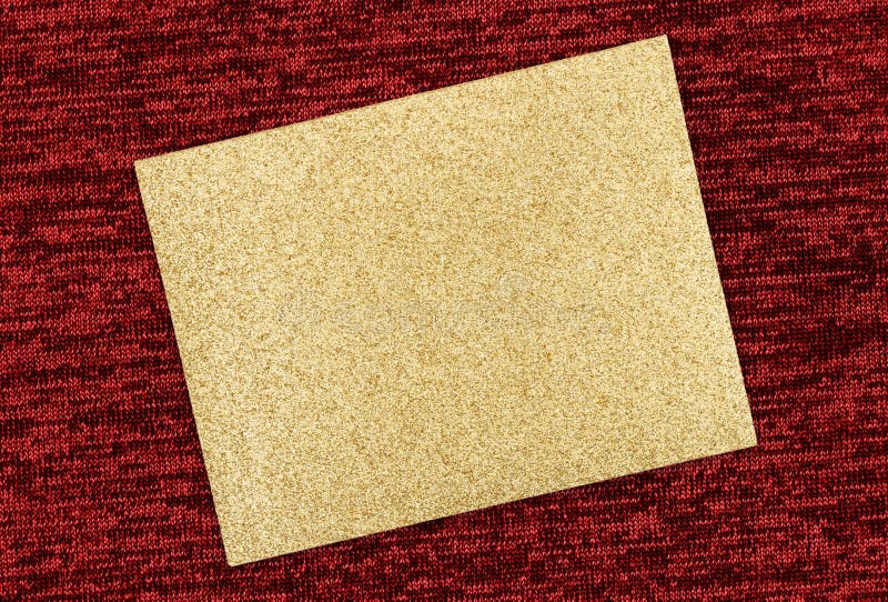 Blank Gold Glitter Greeting Card Stock Image - Image of glitter ...
