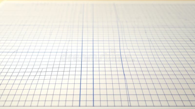 Blank Graph Paper Background with Blue Grid Lines Under Soft Lighting ...