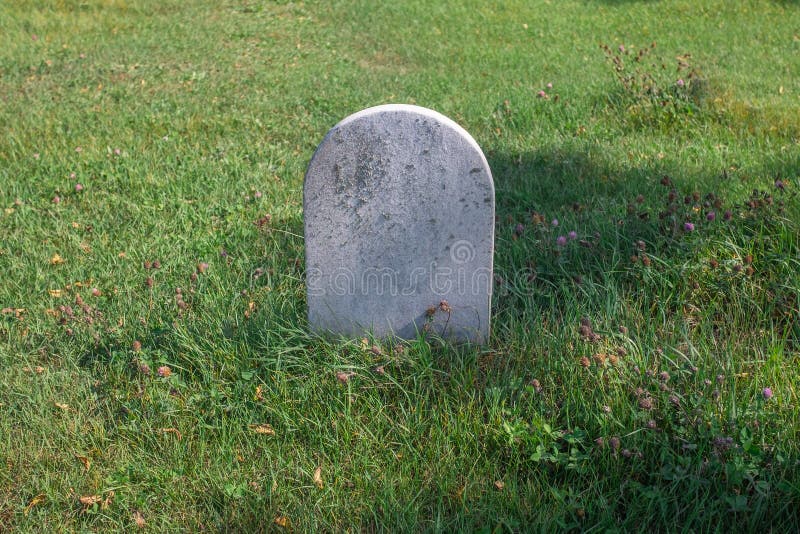 Blank Grave Stone in Graveyard Stock Photo - Image of ancient, burial ...