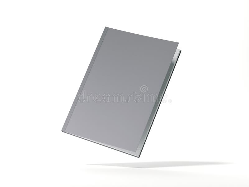 Gray Book Illustration on Dark Background Stock Vector - Illustration ...