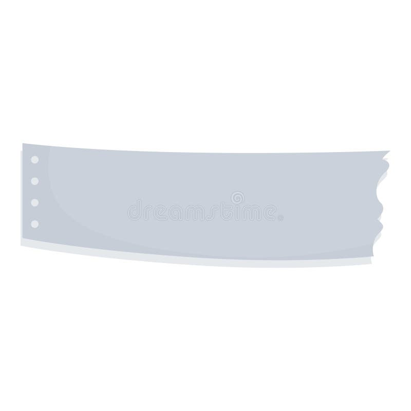 Blank Gray Sticky Note with Torn Right Edge is Sticking on White ...