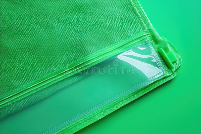 Blank Green Bag with Zip Lock, Simple Green Zip Lock Bag Stock ...